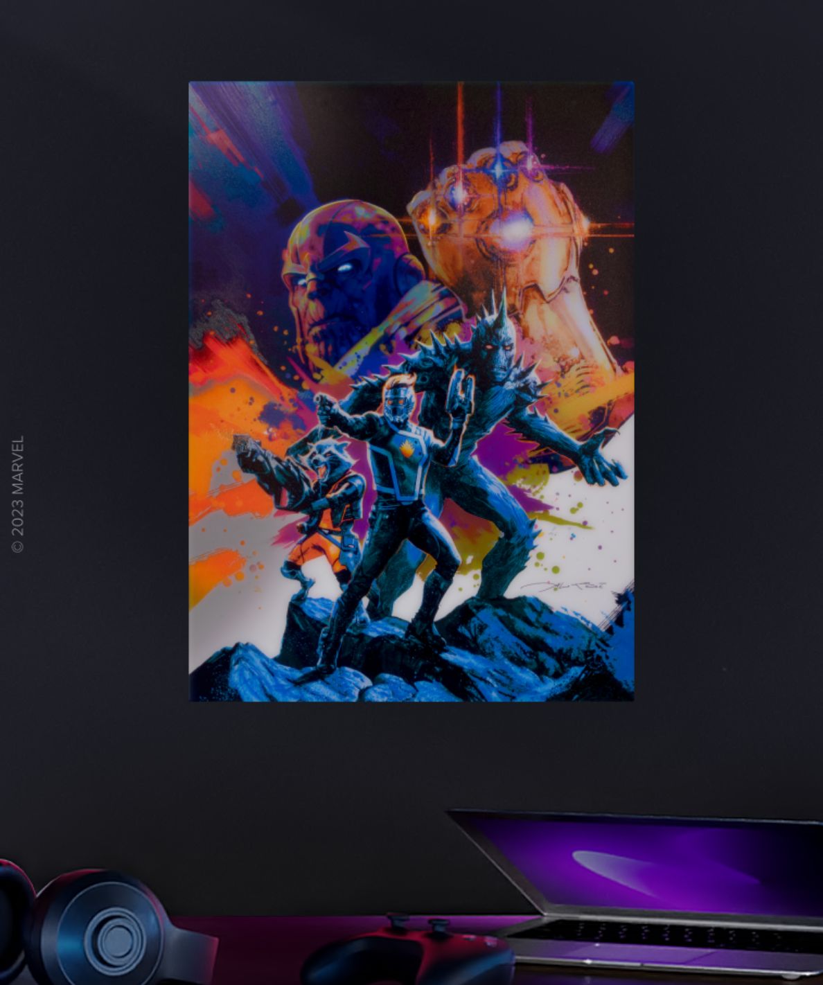 Guardians vs Thanos Lumino Poster | Displate