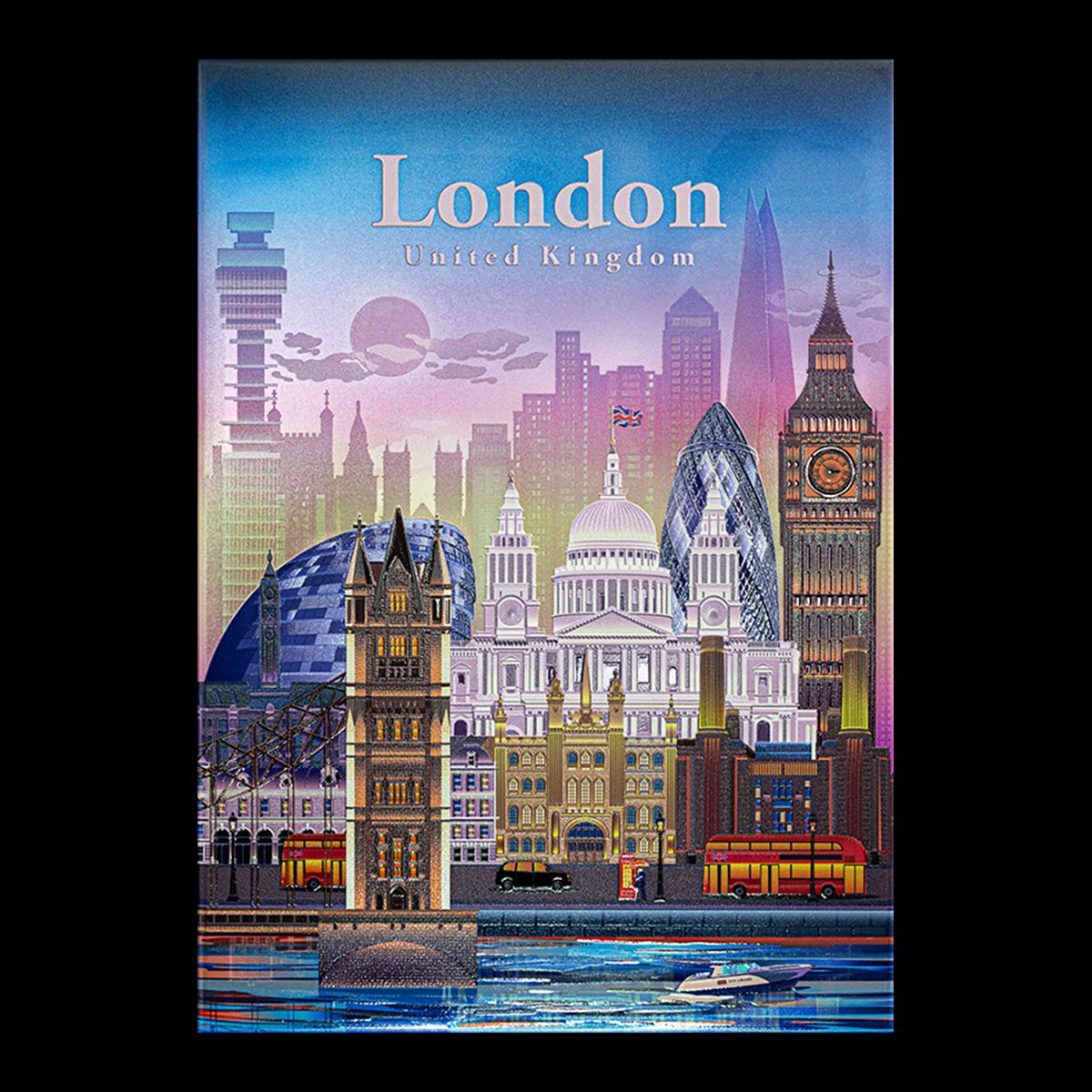 London Skyline metal poster - Limited Edition | Displate