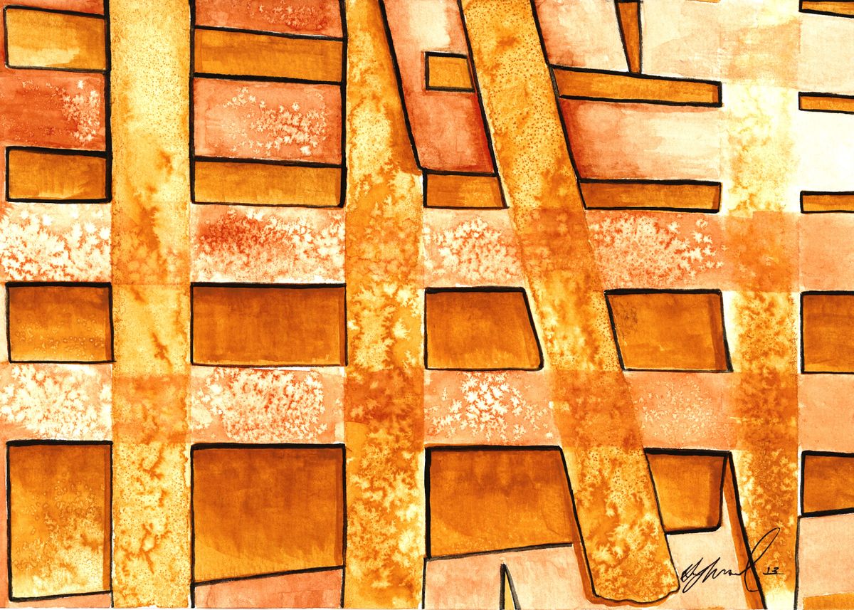 'ahmaze is a watercolor painting on watercolor paper! I ... ' Poster by ...