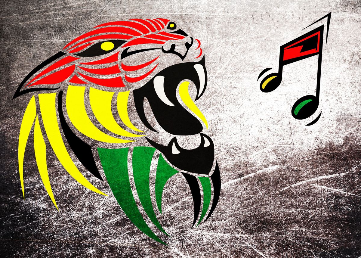 'Grunge Reggae Music Lion - I hope you like it =)' Poster, picture ...