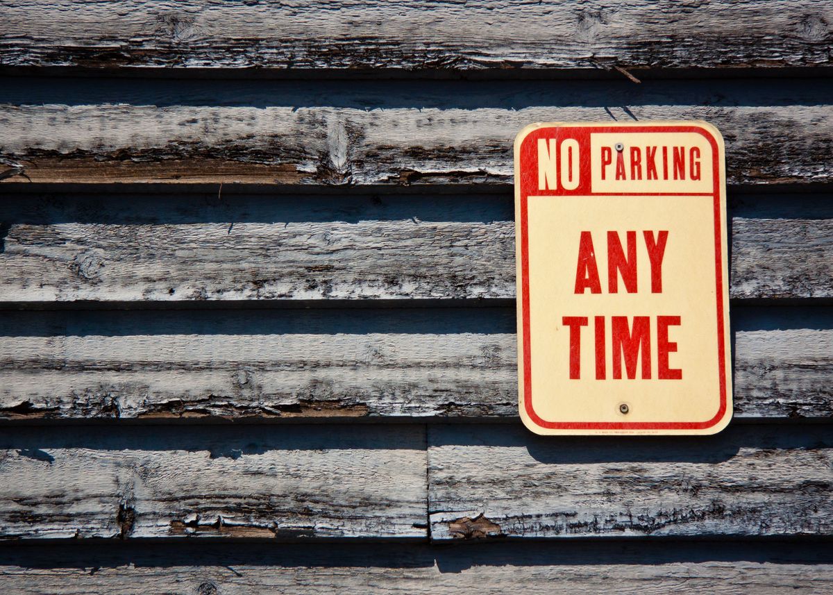 'No Parking' Poster, picture, metal print, paint by Bryan Hlagi | Displate