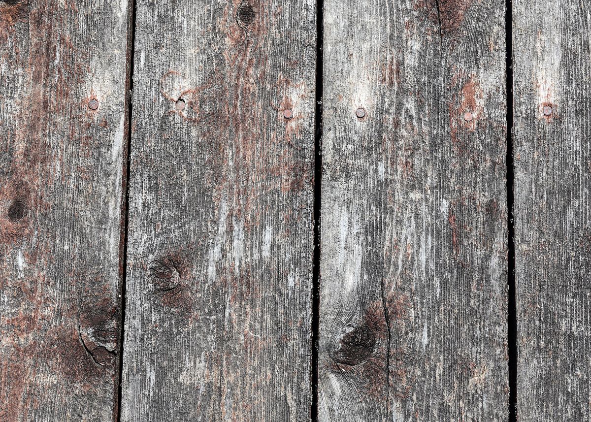 'Wood #2 Beautifully distressed lumber. This piece of wh ... ' Poster ...