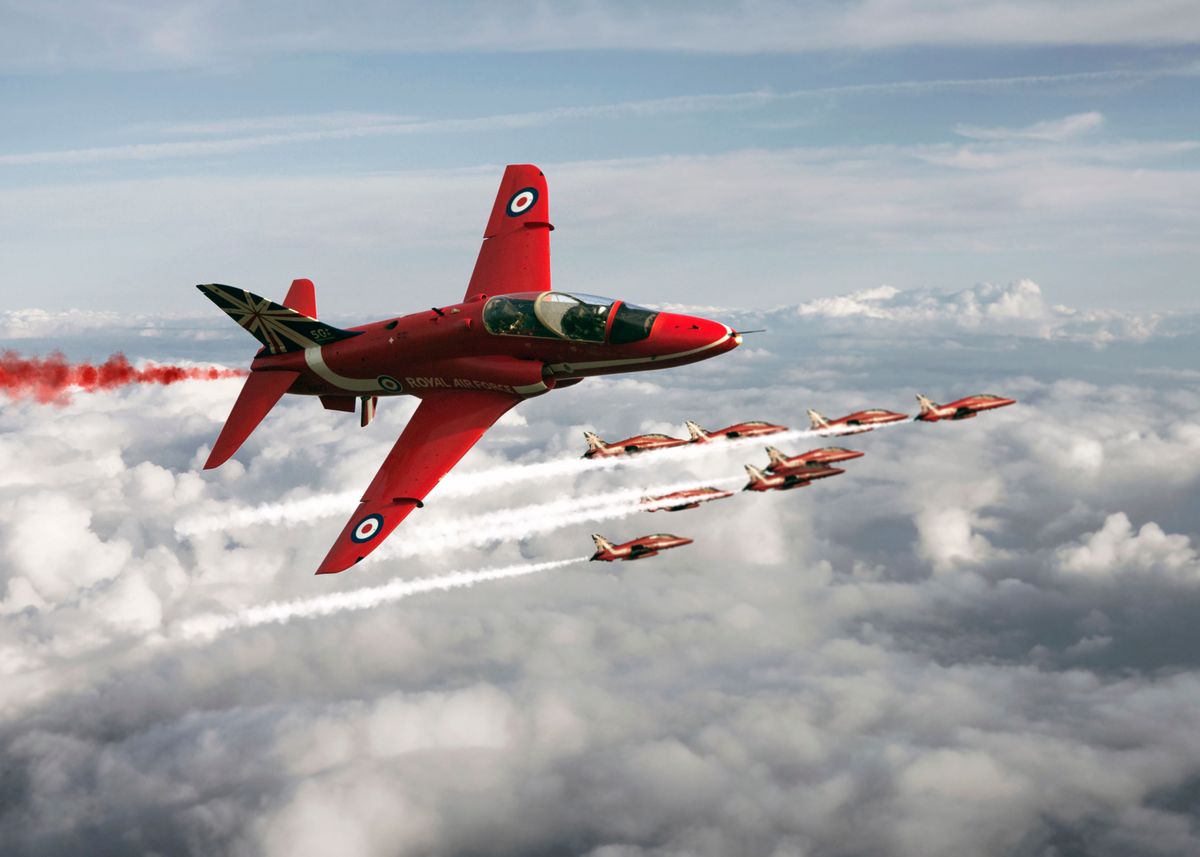 '2014 Red Arrows' Poster, picture, metal print, paint by Airpower Art ...