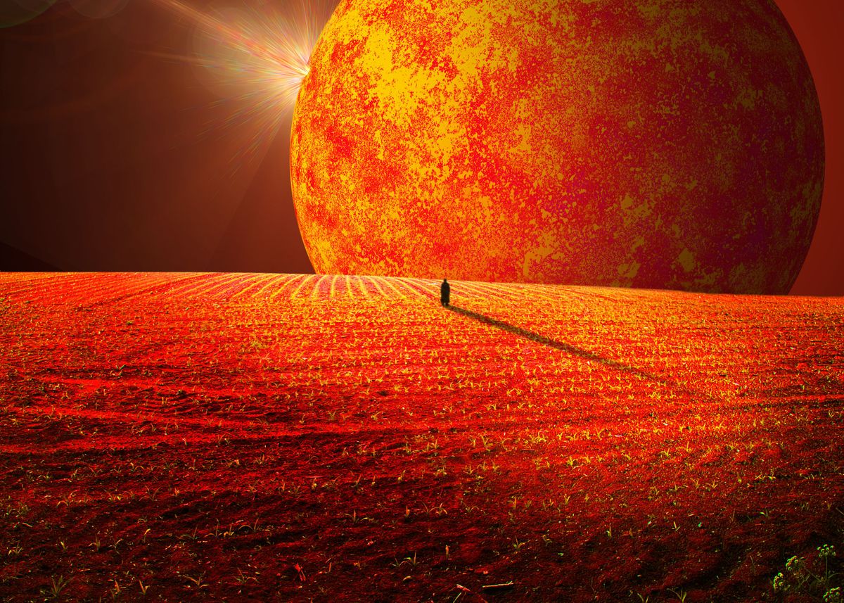 'Scorched Earth' Poster, picture, metal print, paint by Martina Kröger ...