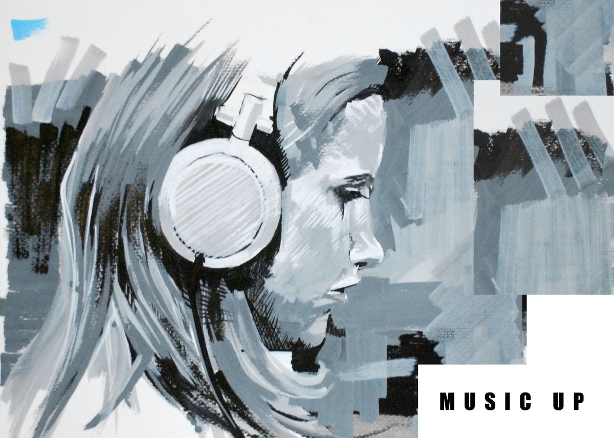 'Music up' Poster, picture, metal print, paint by Davide Rtzo Ratti ...