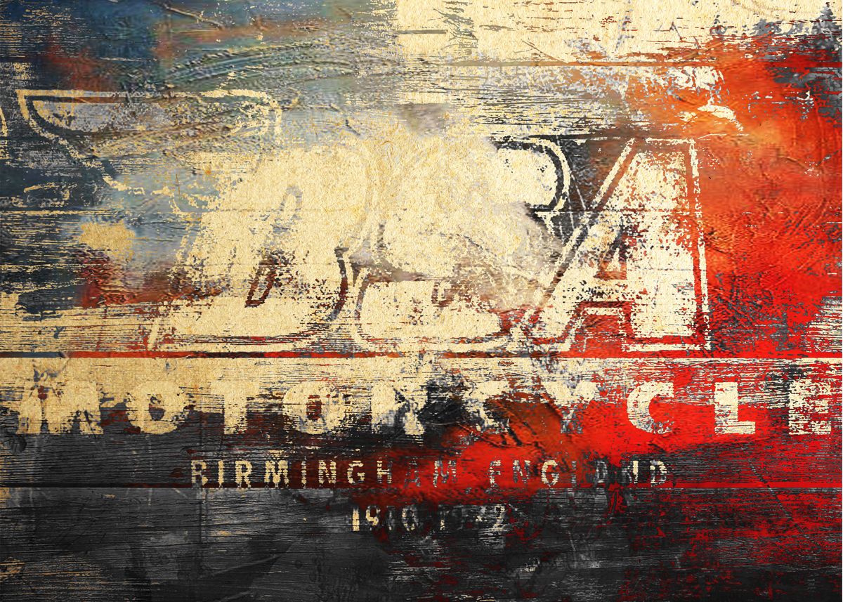 'BSA (logo)' Poster, picture, metal print, paint by Fernando Vieira ...