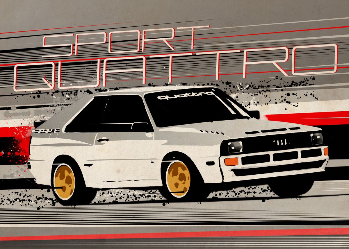 'sport quattro' Poster by Eden Design | Displate