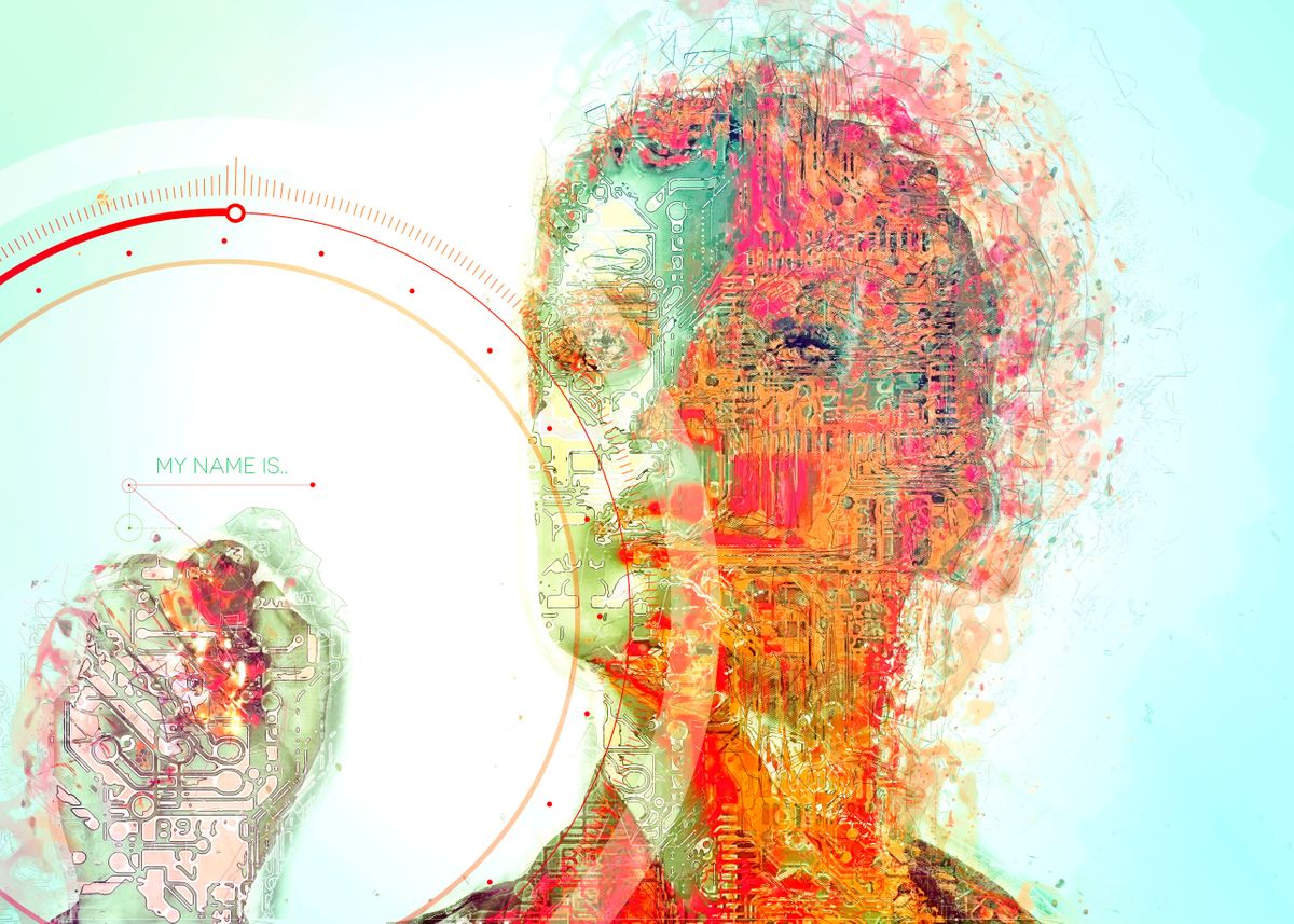 'Self Aware' Poster, picture, metal print, paint by Michael Taylor ...