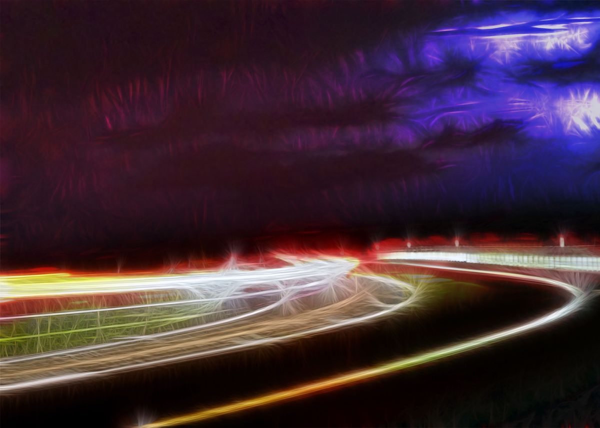 'Glowroad' Poster by Jayson Gaskell | Displate