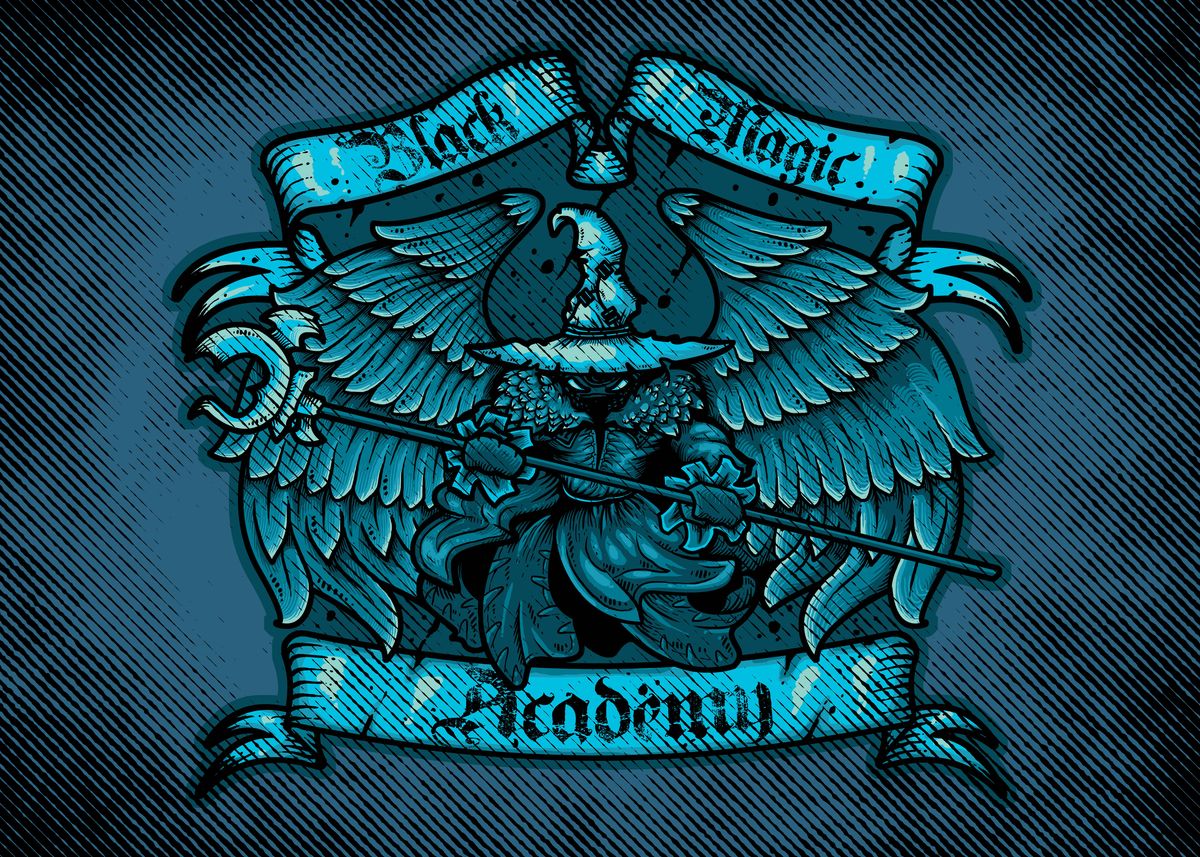 'Black Magic Academy' Poster, picture, metal print, paint by Q Artwork ...