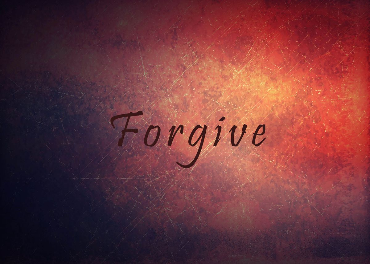 'Forgive' Poster, picture, metal print, paint by Olivier Sohy | Displate