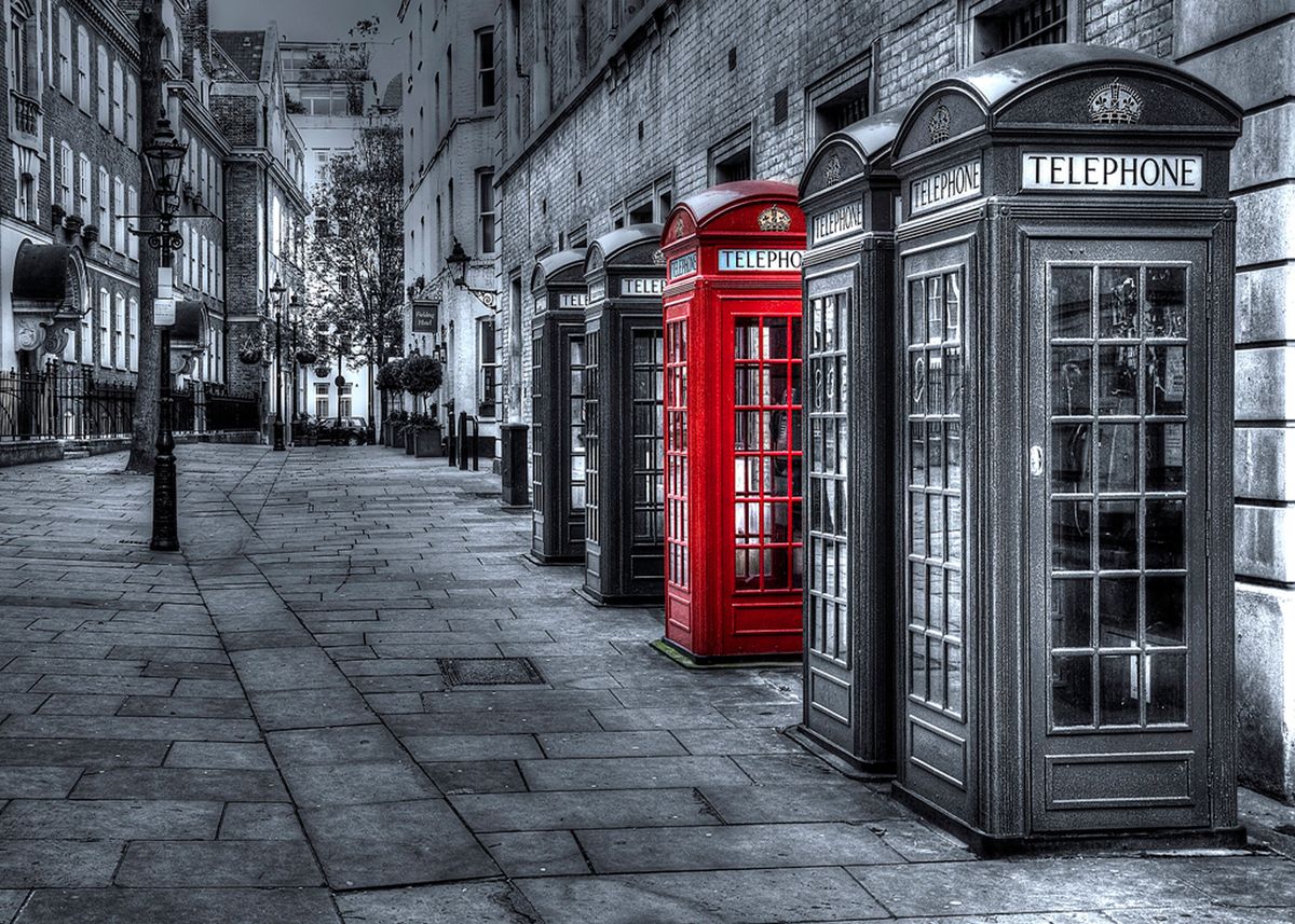 'The Red Telephone Box' Poster by Pete Lawless | Displate