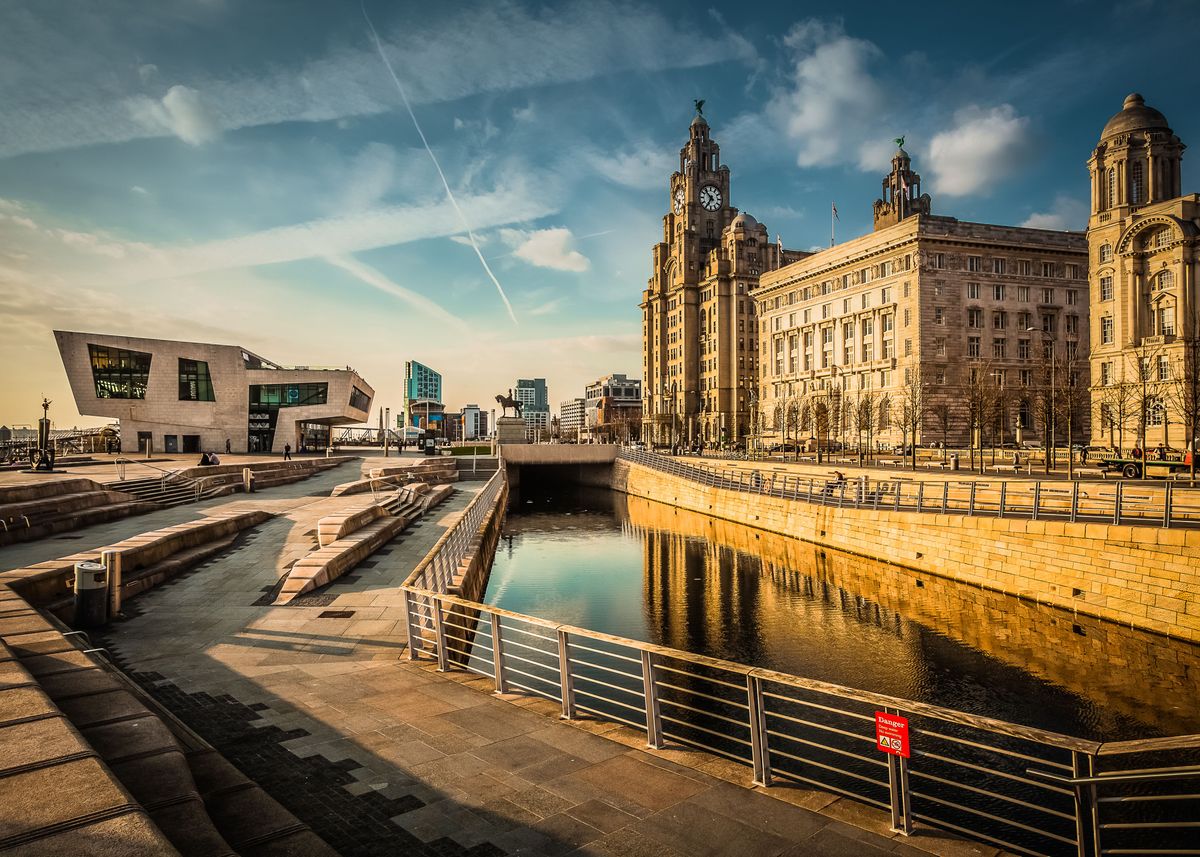 'Liverpool Waterfront' Poster, picture, metal print, paint by Pete ...