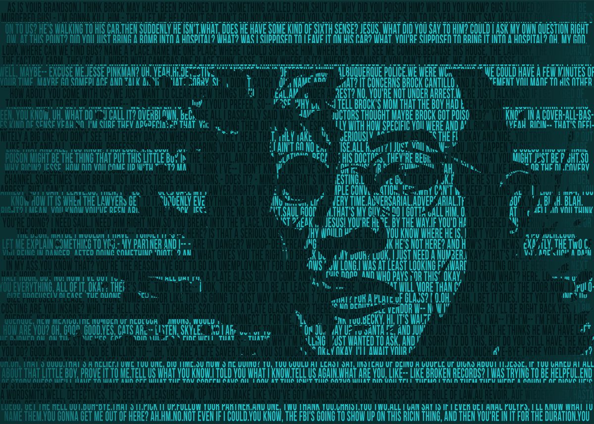 'Gus Face Off Word Art' Poster, picture, metal print, paint by Cornaciu ...