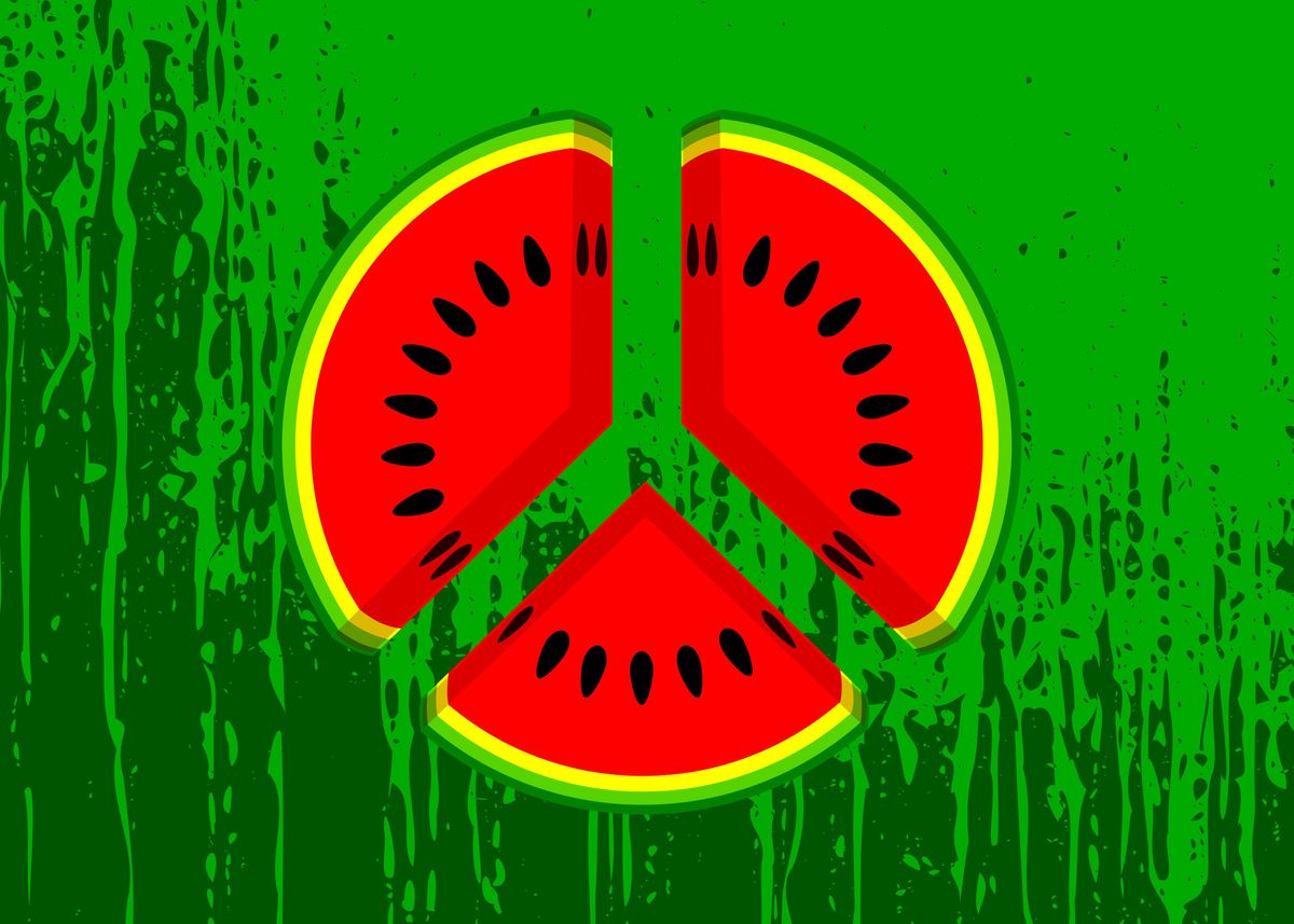 'WATERMELON PEACE. This was really fun to create. Waterm ... ' Poster ...