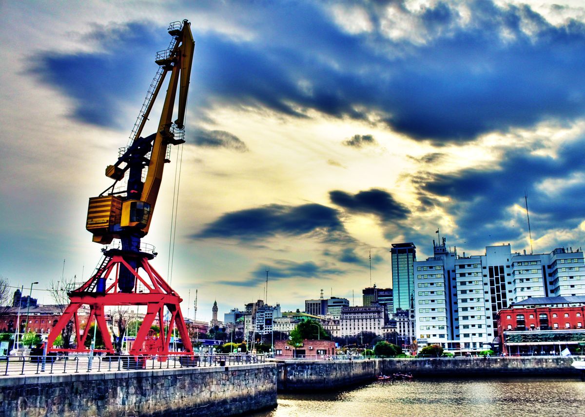'Port Crane' Poster by Francisco Colon | Displate