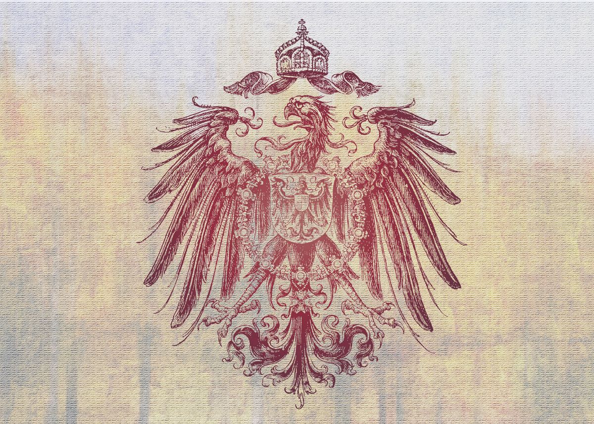 'Heraldry 'Phoenix Bird' Coat of Arms.' Poster, picture, metal print ...