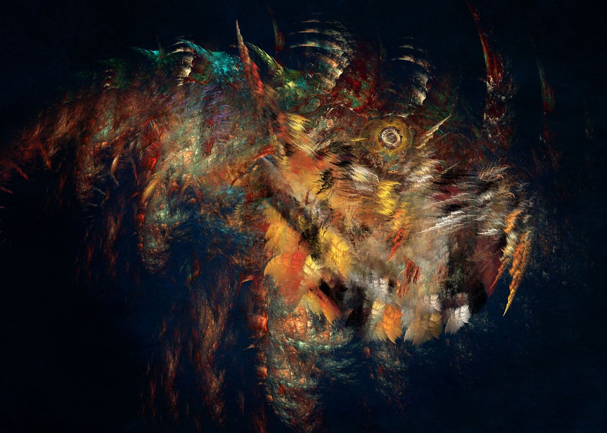 'Tigerfish' Poster, picture, metal print, paint by JBJart Justyna ...