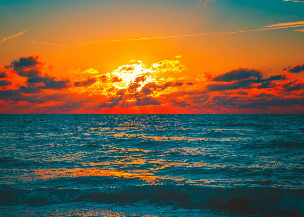 'Summer Sunset in Florida' Poster by Jason Tamvakis | Displate