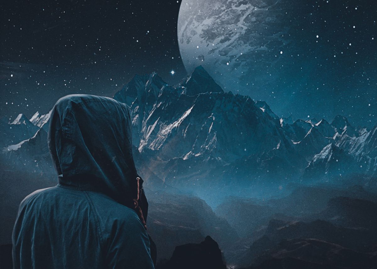 'The Seeker' Poster, picture, metal print, paint by seam less | Displate