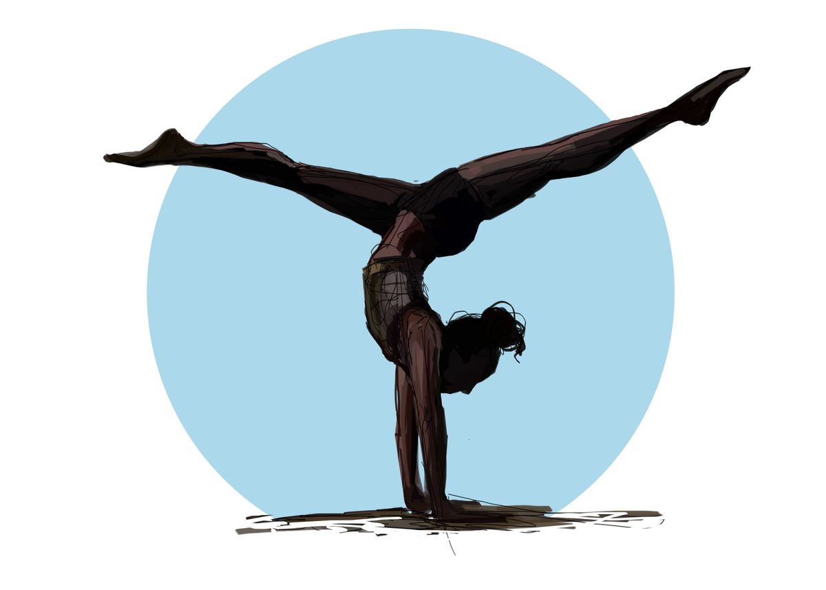 'Momentum.' Poster, picture, metal print, paint by Karine Leveille ...