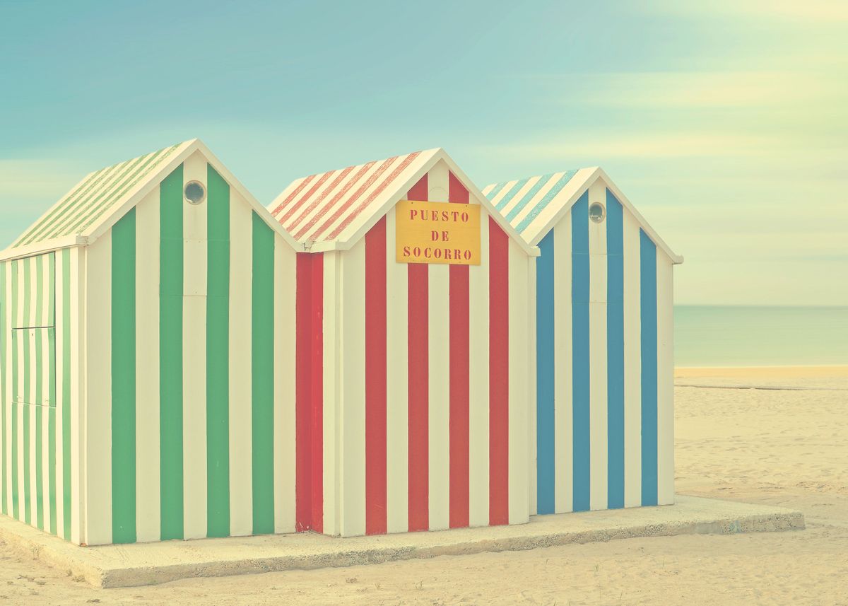 'The Three little huts By chrissie Judge ' Poster by chrissie Judge ...