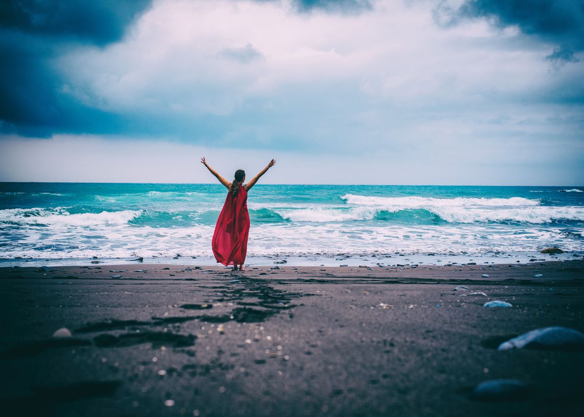 'Ocean girl II' Poster, picture, metal print, paint by Sybille Rotondo ...