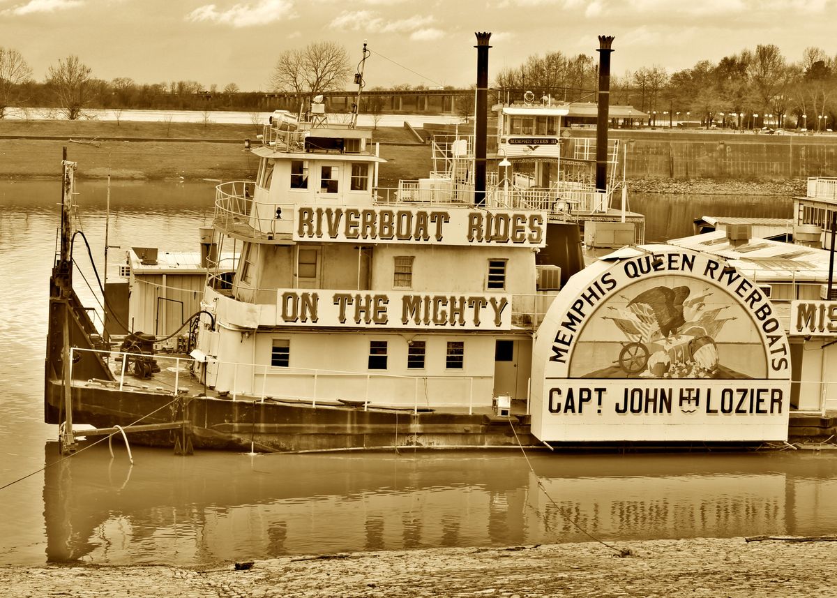 'Riverboat Rides' Poster, picture, metal print, paint by Kyle Ferguson ...