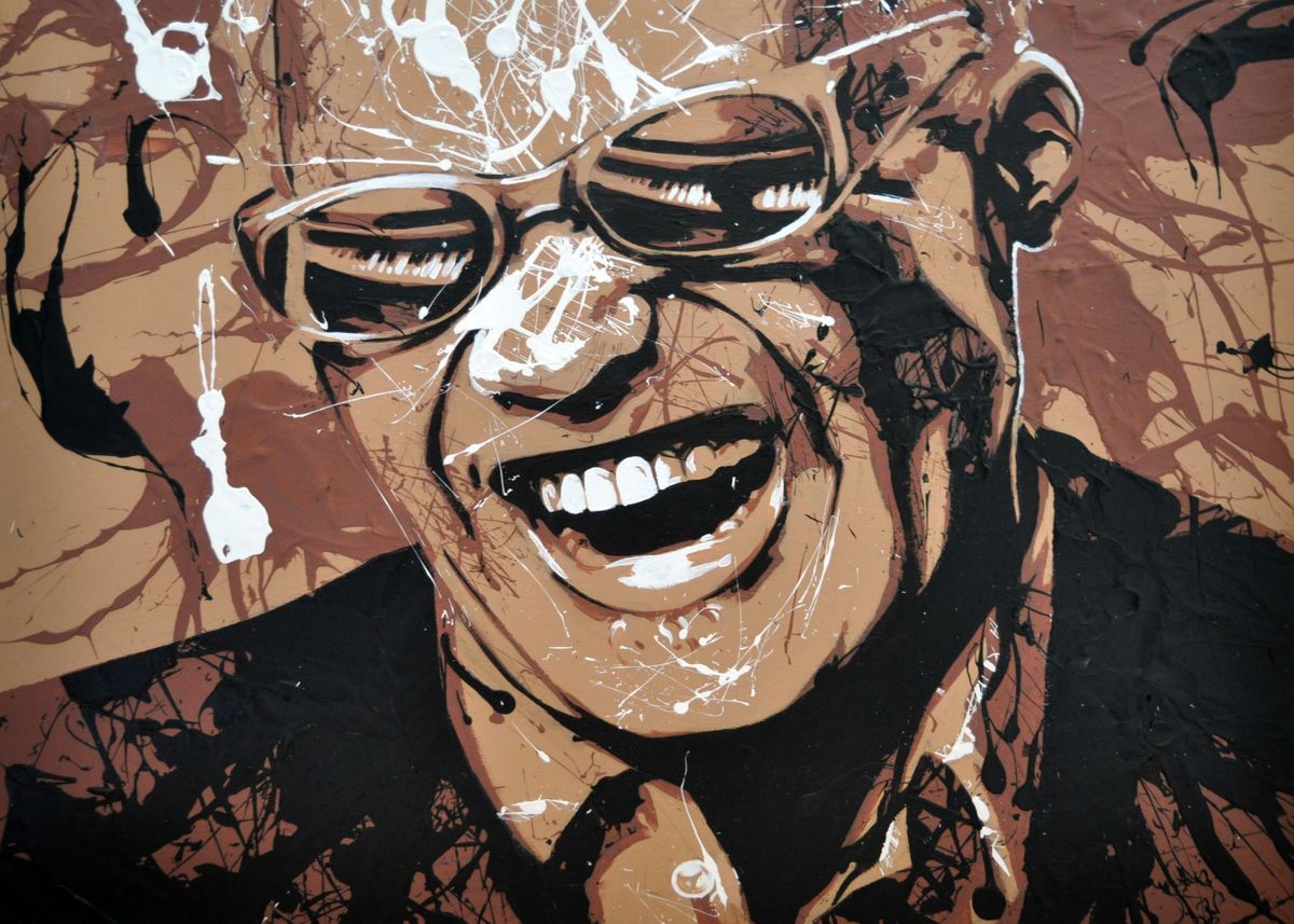 ''Ray Charles'' Poster, picture, metal print, paint by Sebastien ...