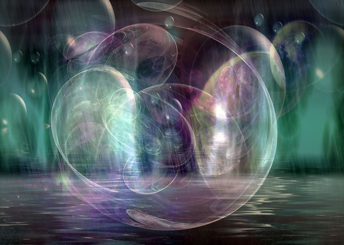 'Nucleus' Poster, picture, metal print, paint by David Hughes | Displate