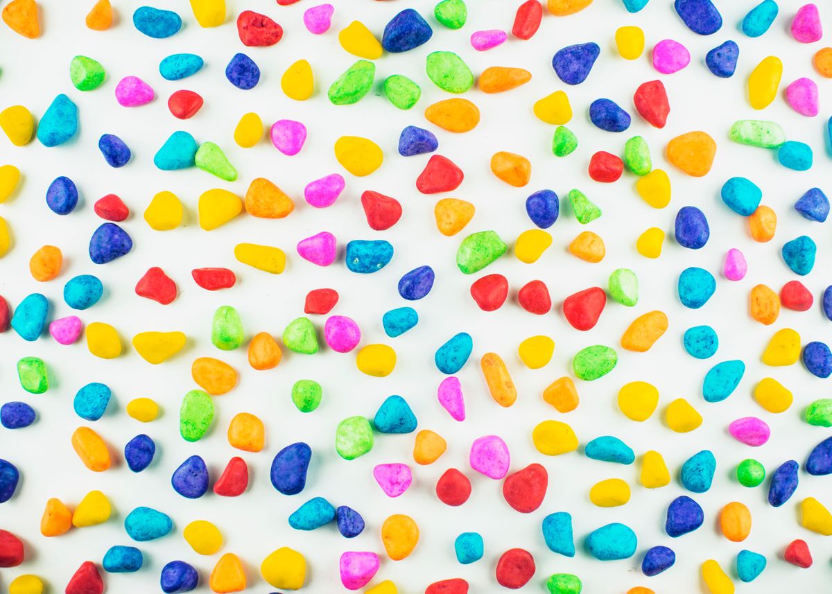 'Rainbow rocks' Poster, picture, metal print, paint by JoseManuel Rios ...