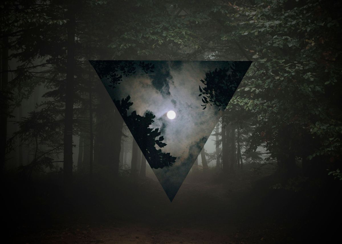 'The bright side of the dark' Poster, picture, metal print, paint by ...