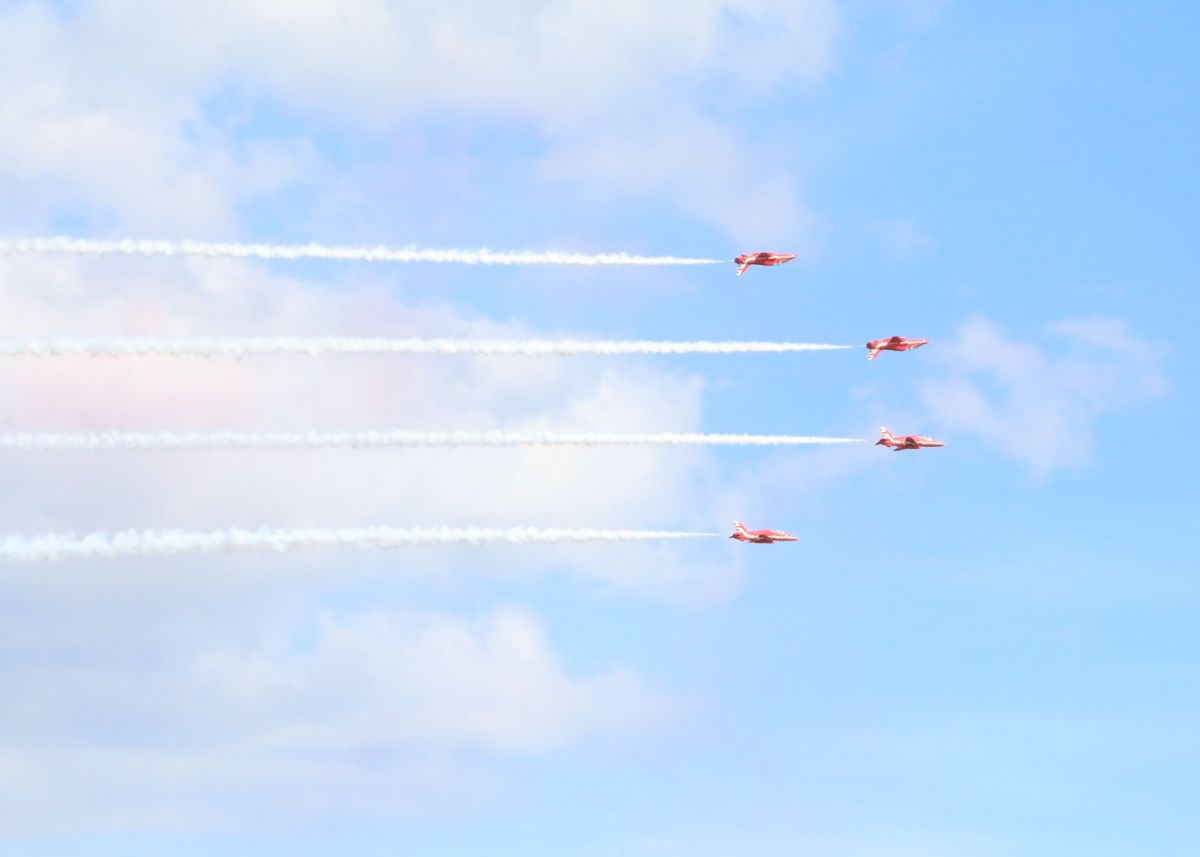 'Red Arrows' Poster, picture, metal print, paint by Hudson Hughes ...