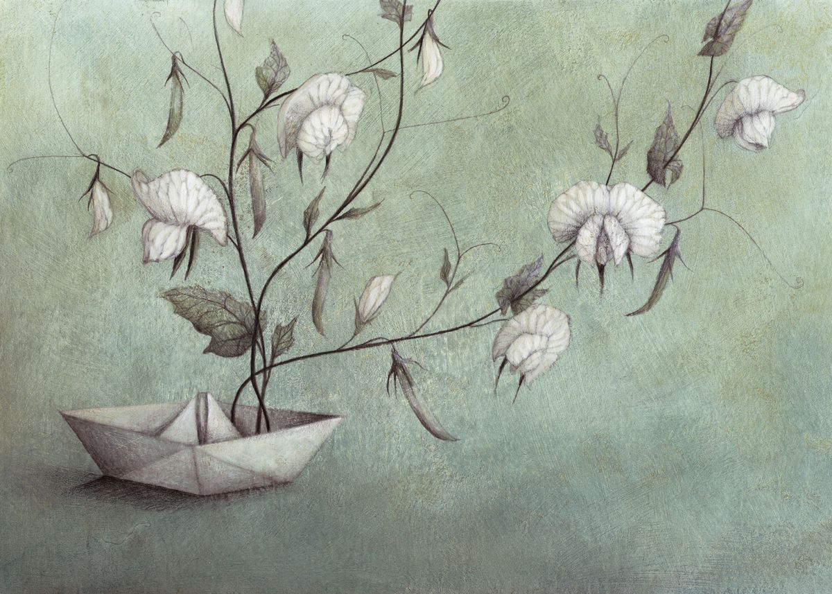 'paper boat' Poster, picture, metal print, paint by Francesca Dafne ...