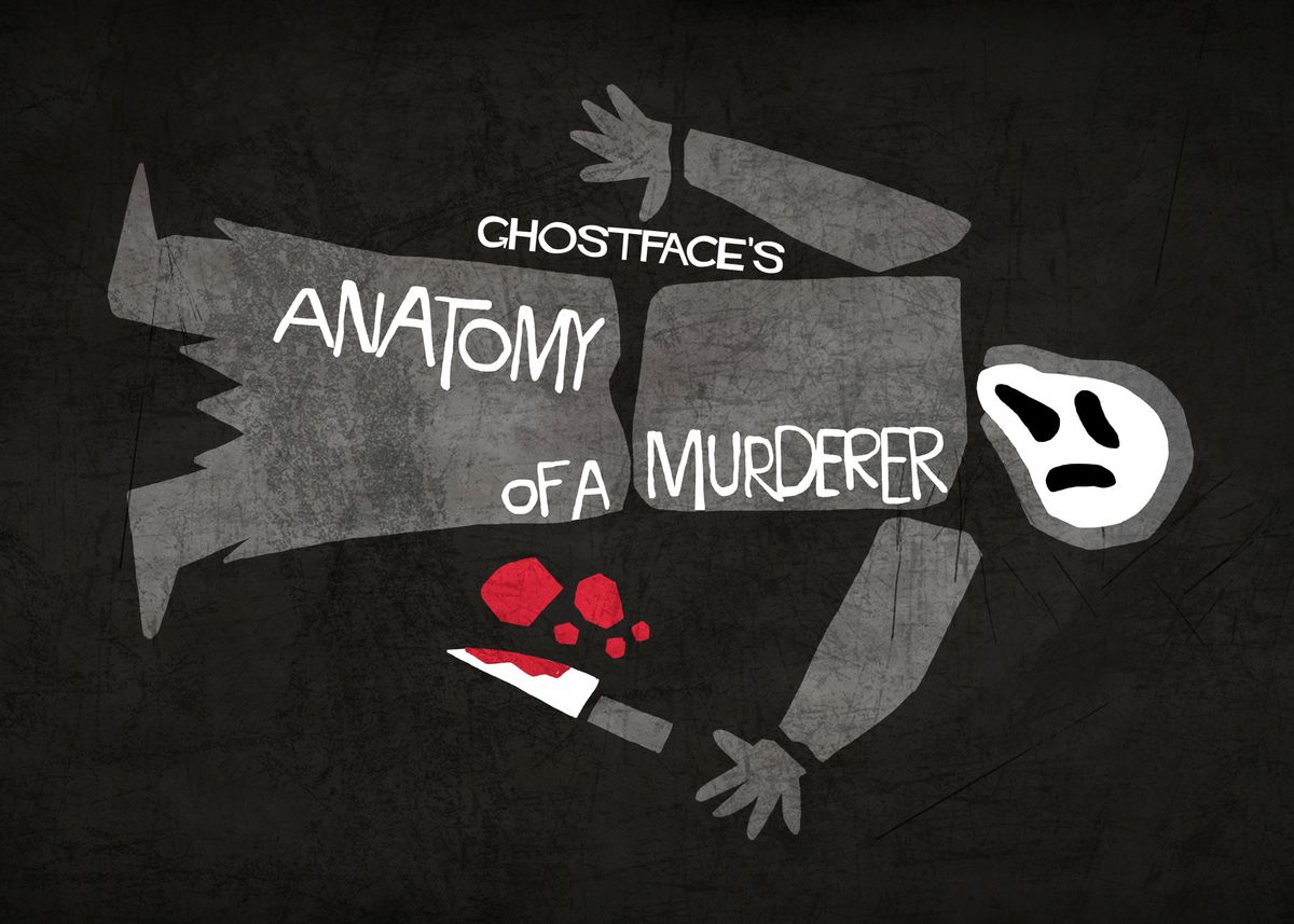 ''Anatomy of Ghostface'' Poster, picture, metal print, paint by Paula ...