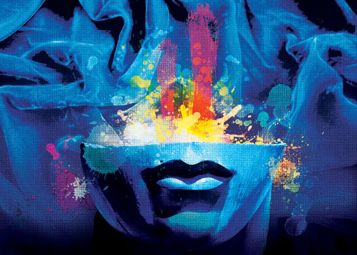 Artistic Mind A Painted Effect Composition Depicts S Poster