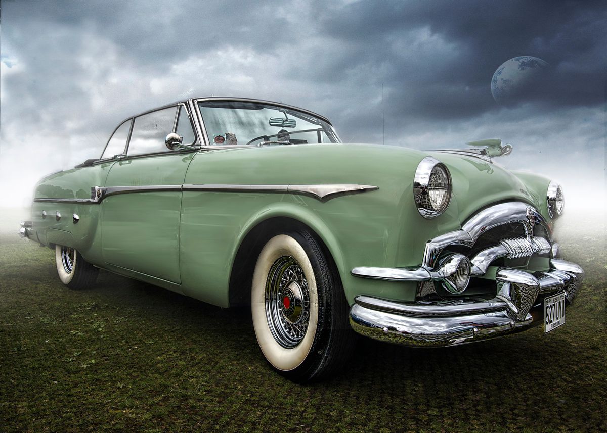 'A classic mint green Packard in concourse condition. Sh ... ' Poster ...