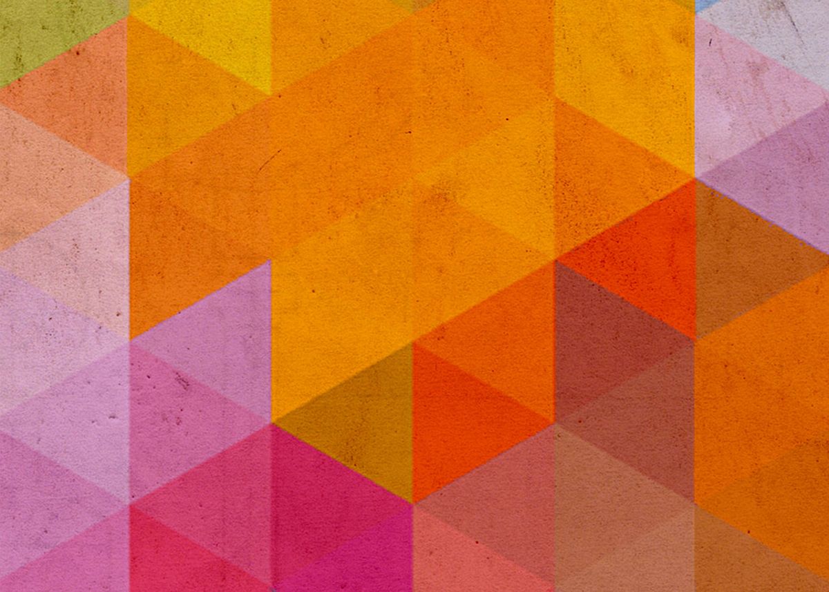 'try a different angle triangle' Poster by Rui Faria | Displate