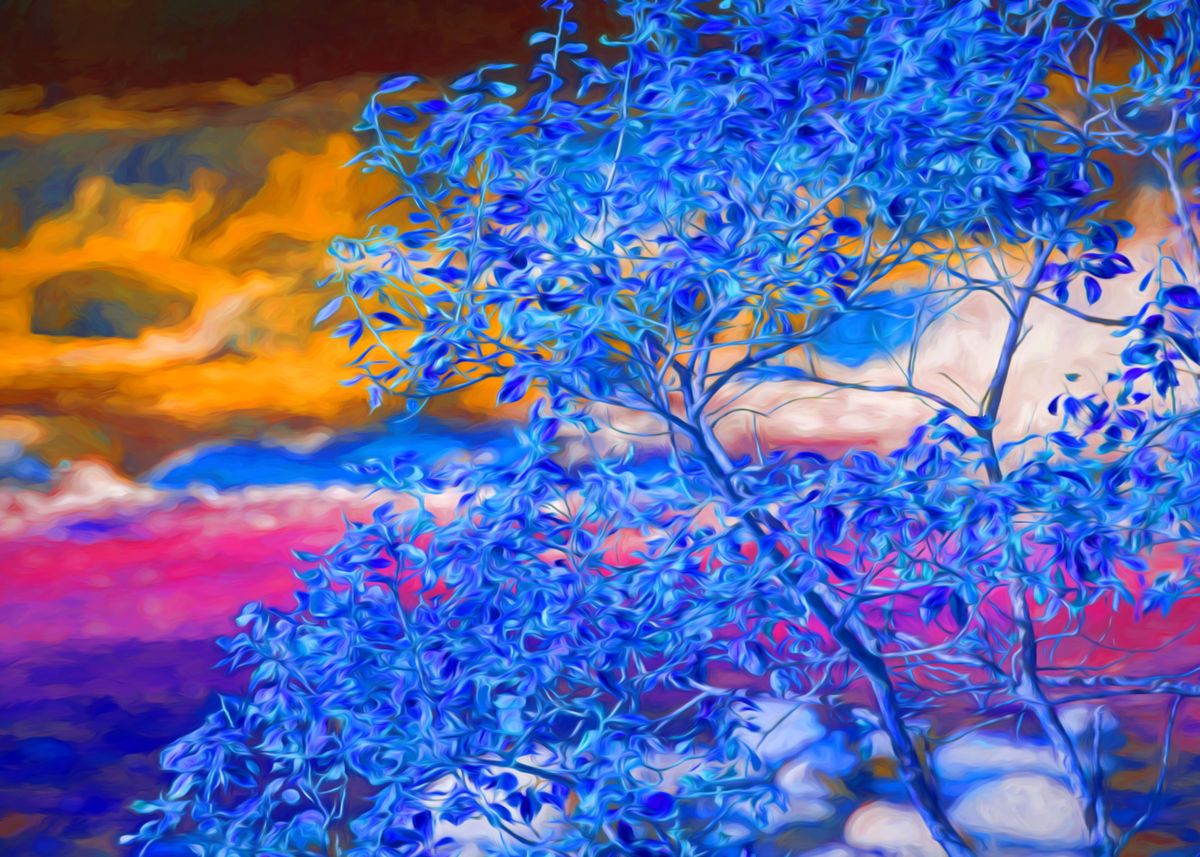 'abstract tree' Poster, picture, metal print, paint by Ornella Bonomini ...