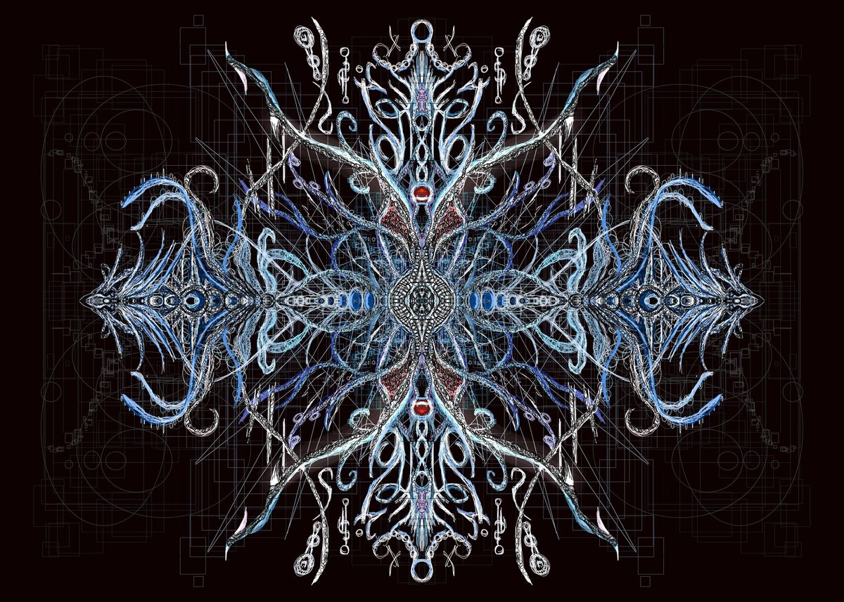 'Symetrical Pattern' Poster by J R | Displate