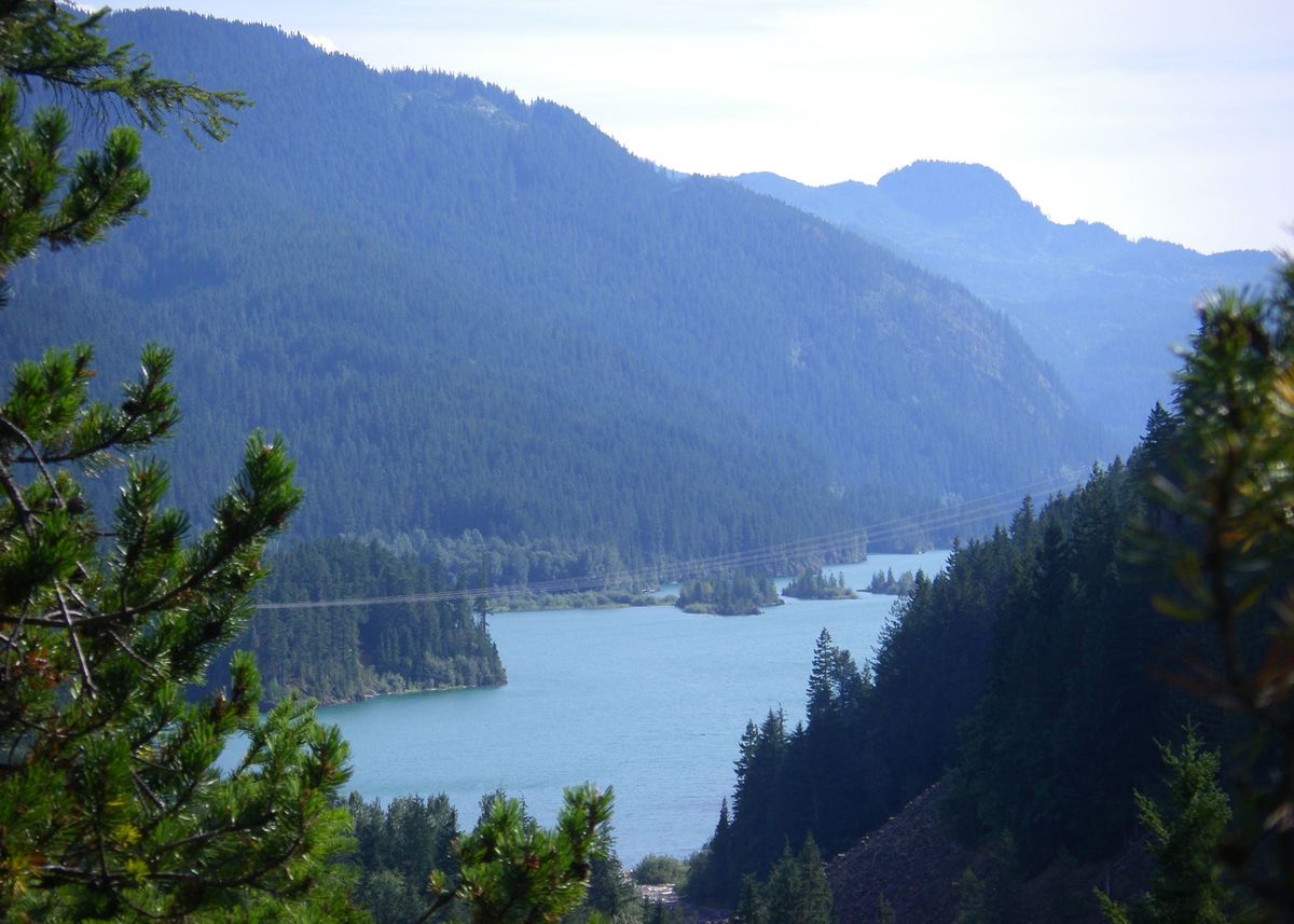 'Mountain Lake' Poster, picture, metal print, paint by Elomin Sha ...