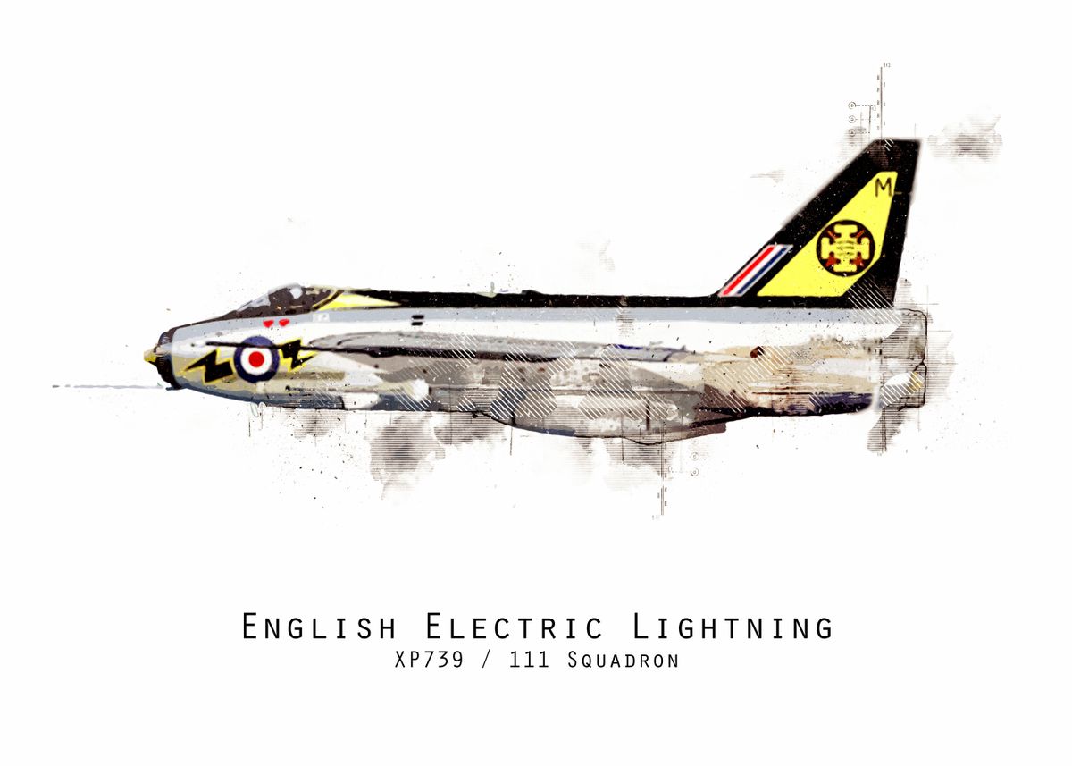 'English Electric Lightning' Poster by Airpower Art | Displate