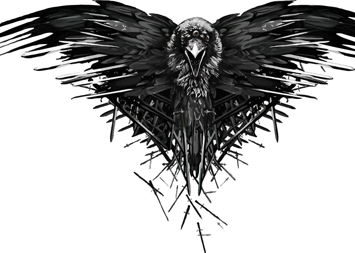 '3 Eyed Crow' Poster, picture, metal print, paint by Andreas Otte ...