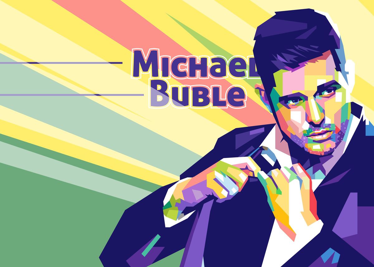 'Michael Buble' Poster, picture, metal print, paint by Dayat Banggai ...