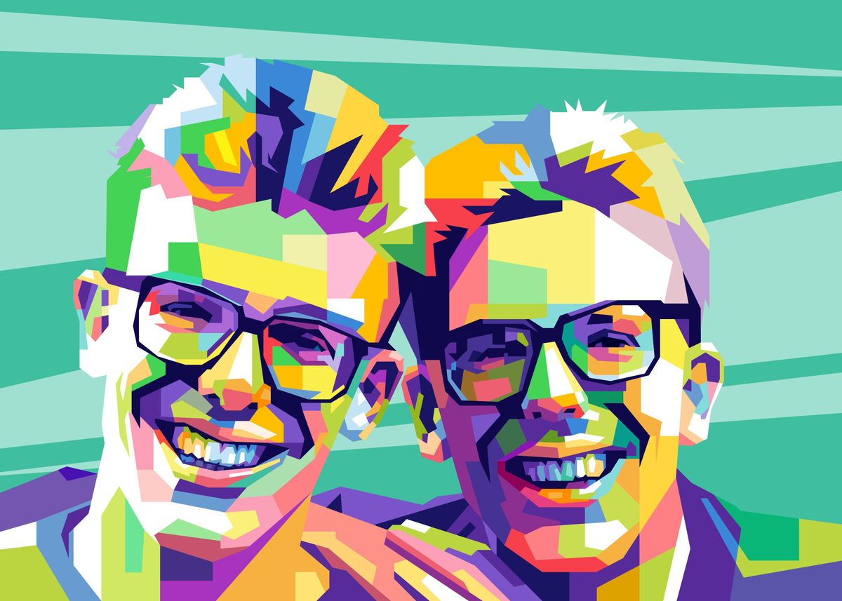 'The Proclaimers' Poster, picture, metal print, paint by Dayat Banggai ...