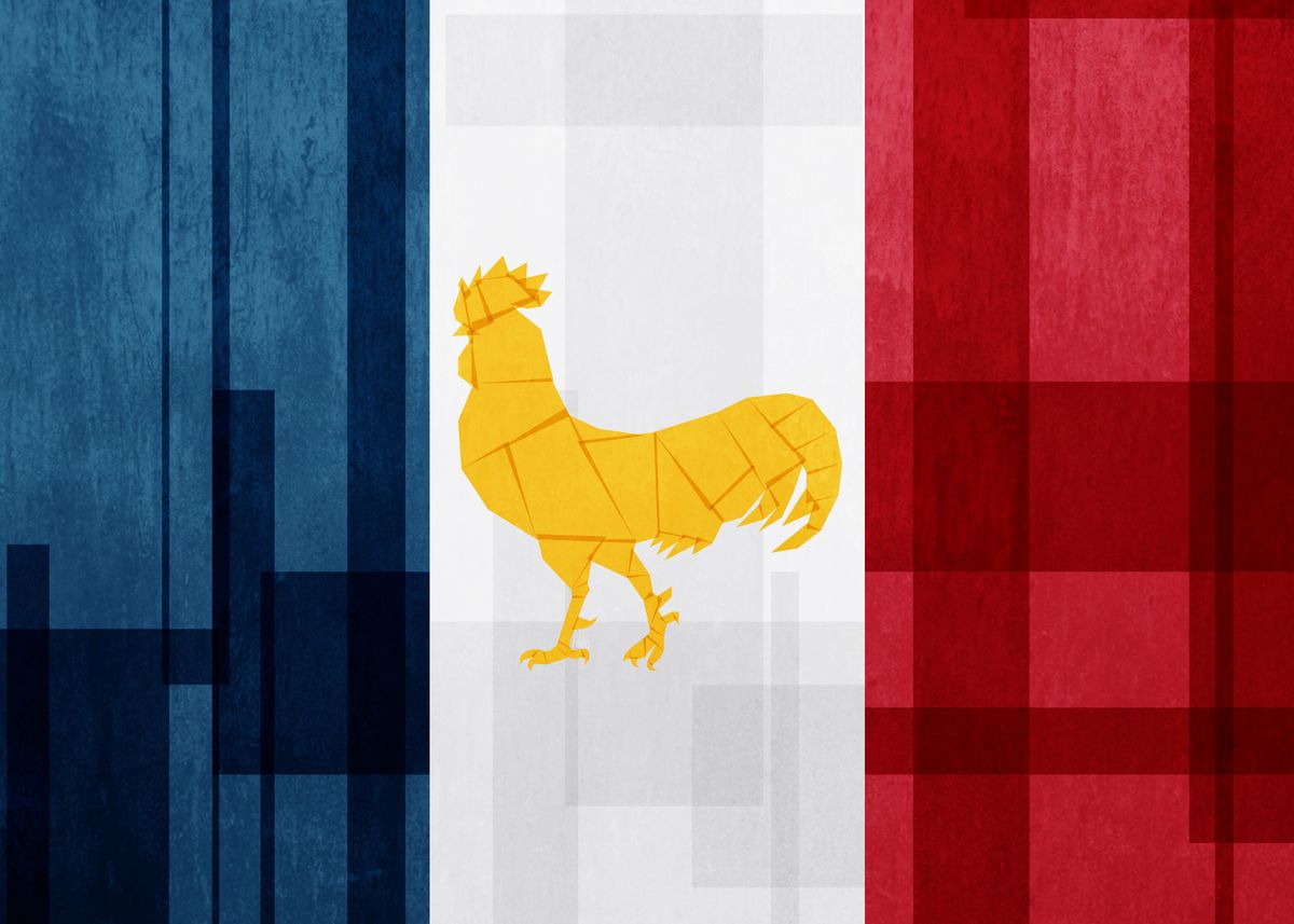 'France Flag' Poster, picture, metal print, paint by Fimbis | Displate