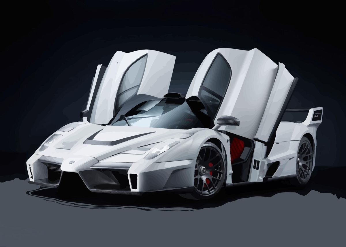 'Gray enzo' Poster, picture, metal print, paint by Moises Izaguirre ...