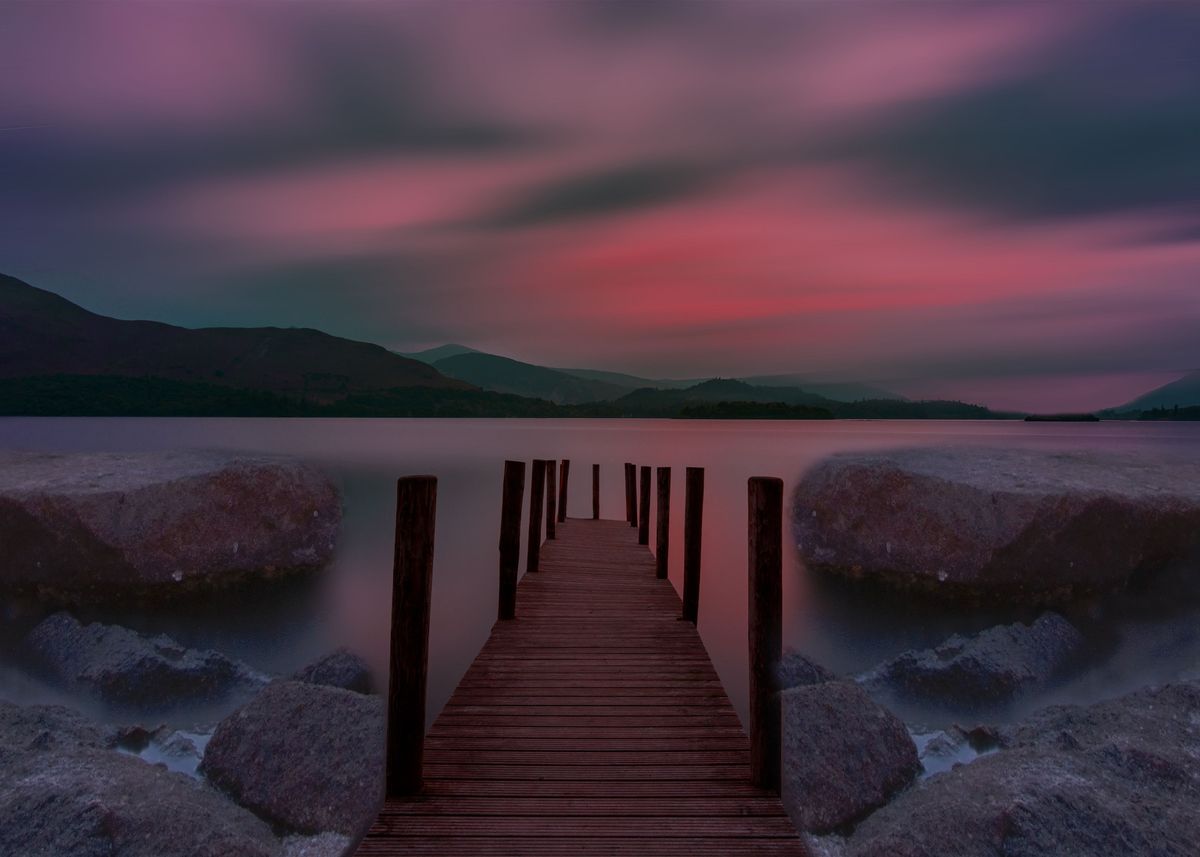 'The Jetty ' Poster by chrissie Judge | Displate