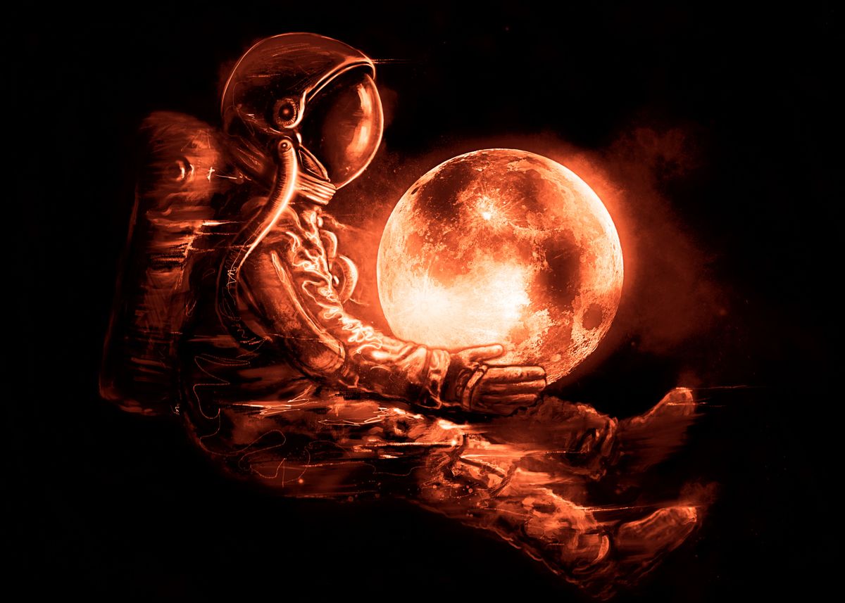 'Moon Play' Poster by Nicebleed | Displate