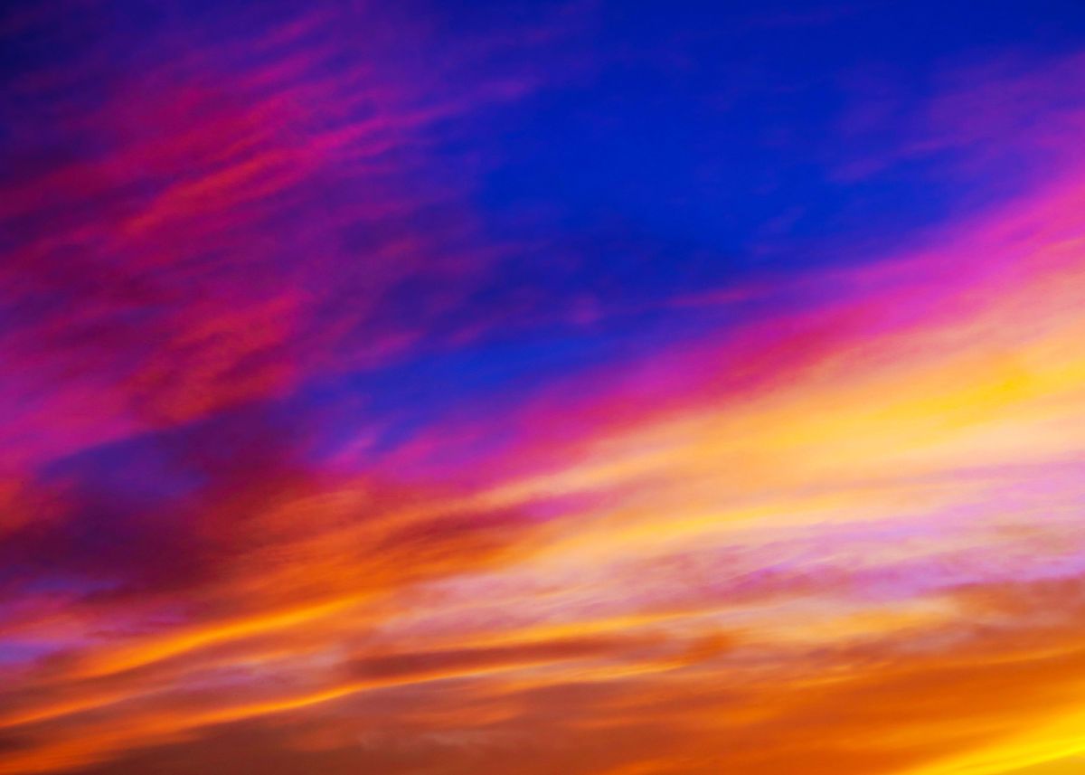 'colorful sky' Poster by Haroulita kav | Displate